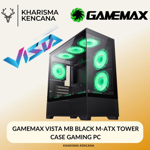 Jual GAMEMAX VISTA MB / MW M-ATX TOWER CASE GAMING PC - BLACK - Kota ...