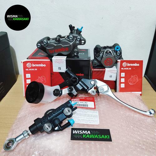 Jual Paketan Master Rem & Kaliper Brembo 4 Piston 2 Piston NX4 HRC Original - Black - Jakarta ...