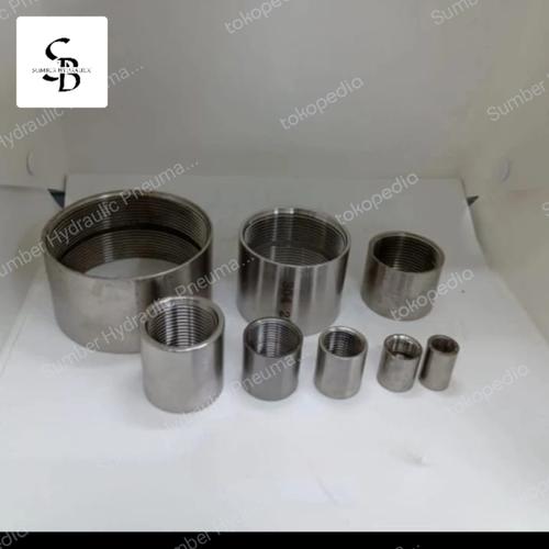 Jual socket pipa ss304 2" inch / sambungan pipa stainless 2" ss304 ...
