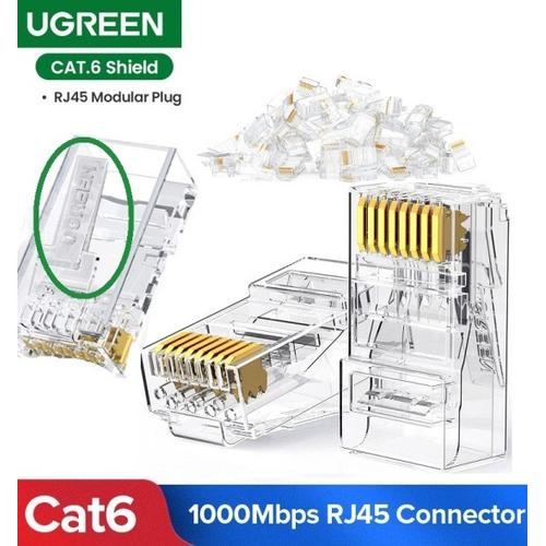 Jual Ugreen Konektor RJ45 Cat6 Kabel LAN Ethernet Network Modular ...