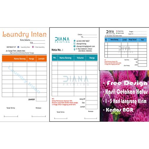 Jual NOTA CUSTOM 3 PLY 1/4 FOLIO NOTA CUSTOM LAUNDRY/ NOTA TOKO ATK ...