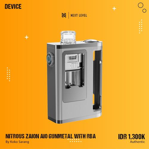 Jual Nitrous Zaion Boro AIO Gunmetal WITH RBA 80W Kit - NPD - Kota ...