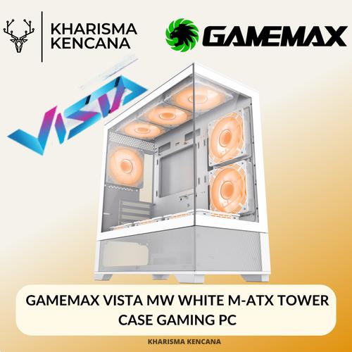Jual GAMEMAX VISTA MB / MW M-ATX TOWER CASE GAMING PC - WHITE - Kota ...