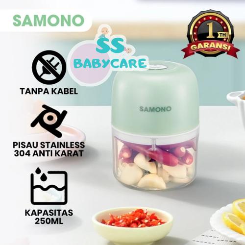 Jual SAMONO Mini Food Processor 250ml - Blender Portable Mini Chopper ...