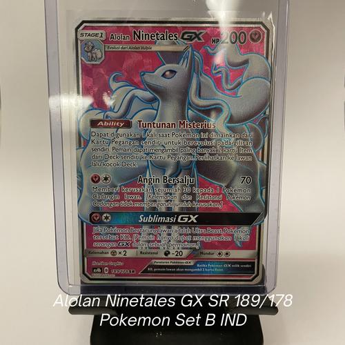 Jual Alolan Ninetales GX SR 189/178 Pokemon Set B IND - Jakarta Selatan - Hobi Koleksi TCG ...