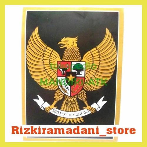 Jual Rs11 POSTER GARUDA PANCASILA/POSTER PANCASILA [ 10R uk.35cm X 25cm ...
