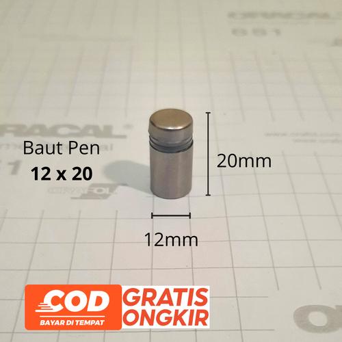 Jual PEN IKLAN STAINLESS / BAUT KACA AKRILIK / SIGN BOARD DIAMETER ...