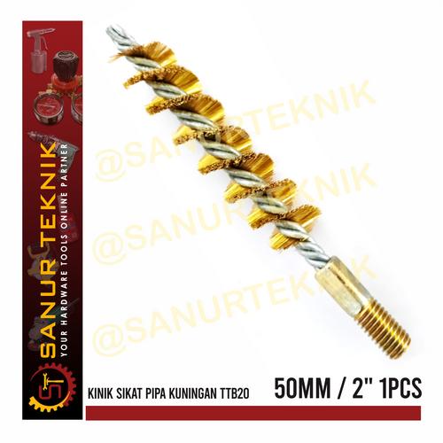Jual KINIK TTB20 TTB-20 Brass Tube Brushes / Sikat Pipa Kuningan 50mm ...