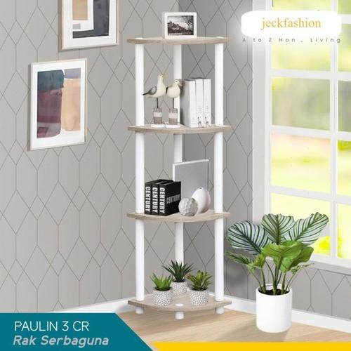 Jual ! RAK MINIMALIS 3 SUSUN BENTUK SUDUT MULTIPURPOSE CORNER POUL ...