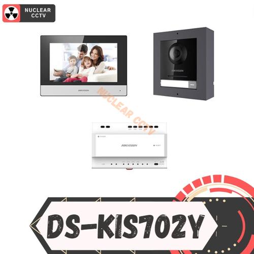 Jual HIKVISION Villa Two Wire Kit DS-KIS702Y IP video intercom bundle ...