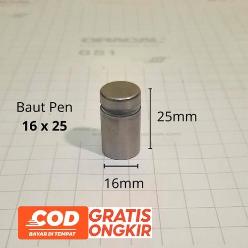 Jual PEN IKLAN STAINLESS / BAUT KACA AKRILIK / SIGN BOARD DIAMETER ...