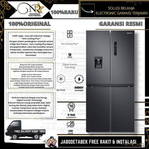 Jual SAMSUNG RF48A4010B4 - KULKAS SIDE BY SIDE - MULTI DOOR TWIN ...