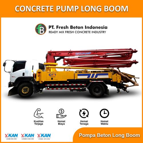 Jual Pompa Beton Long Boom ( Concrete Pump Long Boom 27 - 29 Meter ...