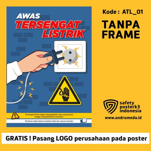 Jual Safety Poster K3 : Awas Tersengat Listrik - Kota Bandung - Safety ...