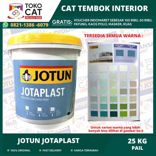 Jual Cat Tembok Interior Jotun Jotaplast warna Putih / Tinting 25KG ...