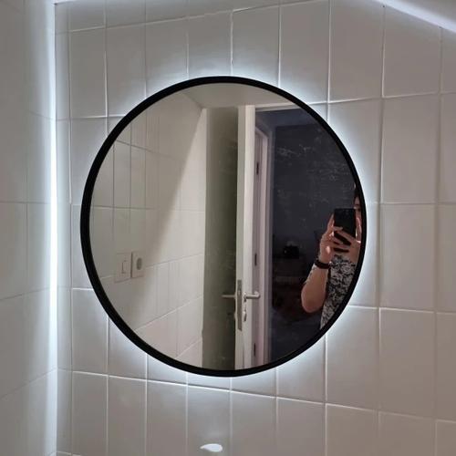 Jual Cermin Frame Besi, Cermin Frame LED Cermin Kamar Mandi Bulat ...