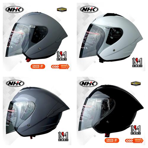 Jual HELM NHK N1 MAX SOLID WHITE - BLACK DOFF, M - Kota Tangerang ...