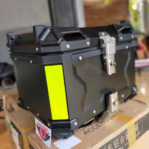 Jual TOP BOX Pannier 45L IMPORT / Bukan Pannier Badak Hitam - Silver ...