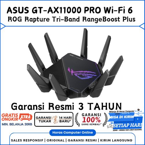 Jual ROUTER ASUS ROG Rapture GT-AX11000 PRO Tri-Band WI-FI 6 Range ...