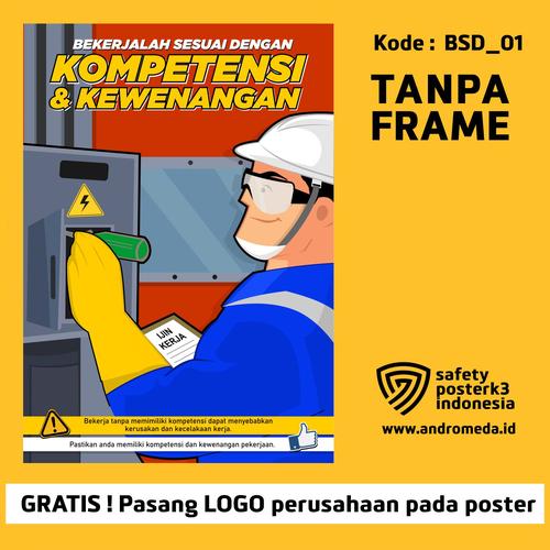 Jual Safety Poster K3 : Bekerjalah Sesuai Dengan Kompetensi ...