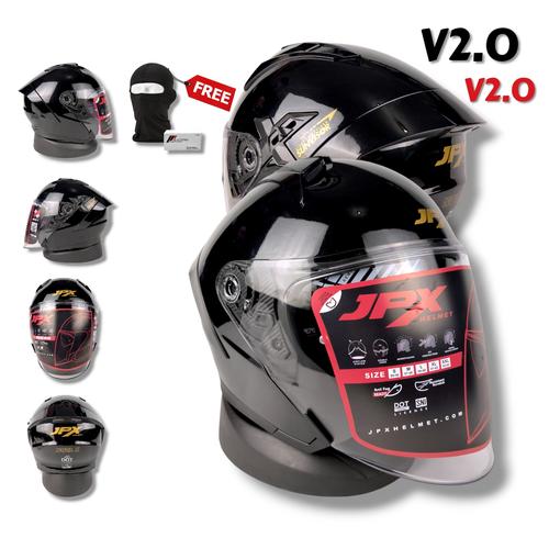 Jual HELM JPX NOVA X SOLID BLACK GLOSSY | HELM JPX HALF FACE - Kota ...