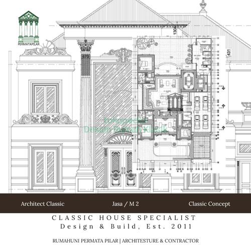 Jual Luxury Classic House Concept Design / Konsep Desain Rumah Klasik ...