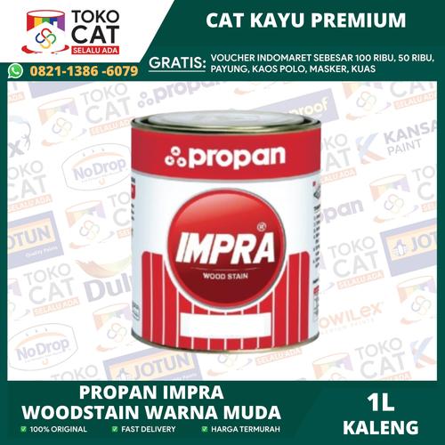 Jual CAT KAYU MELAMINE IMPRA WOODSTAIN WS162 WARNA MUDA 1 LITER KALENG ...