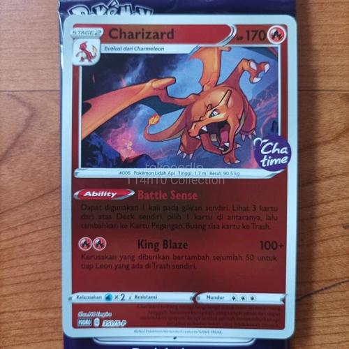 Jual Chatime x Pokemon Bonus Pack Kartu Promo CHARIZARD Game Kartu ...