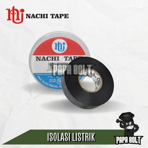 Jual Nachi Isolasi Kabel Listrik PVC Warna Hitam 3/4 Inch / 18mm x ...