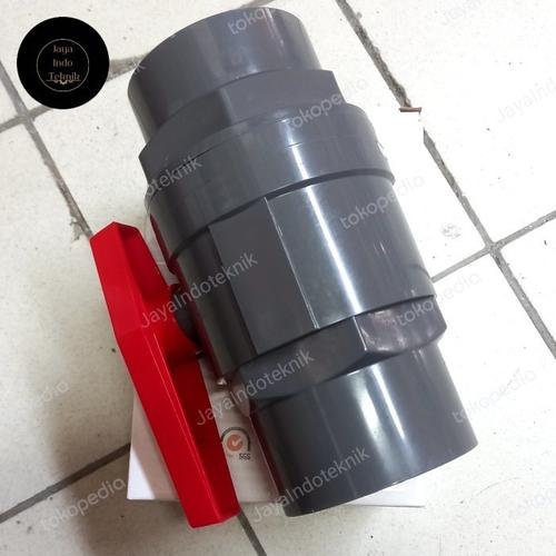 Jual Ball valve PVC / stop kran socket polos 4" inch - Jakarta Barat ...