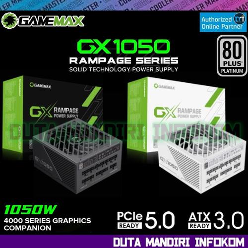 Promo Gamemax Rampage GX 1050 PRO - 80+ PLATINUM ATX3.0 PCIe5.0 Modular PSU - Black Edition ...
