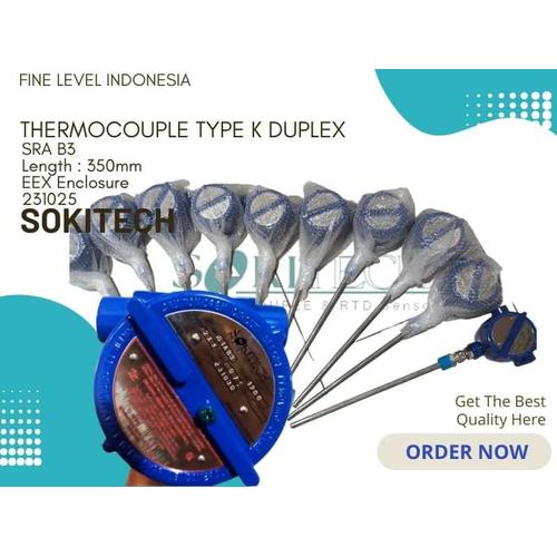 Jual THERMOCOUPLE TYPE K DUPLEX SOKITECH 350mm - Kab. Sidoarjo - Fine ...