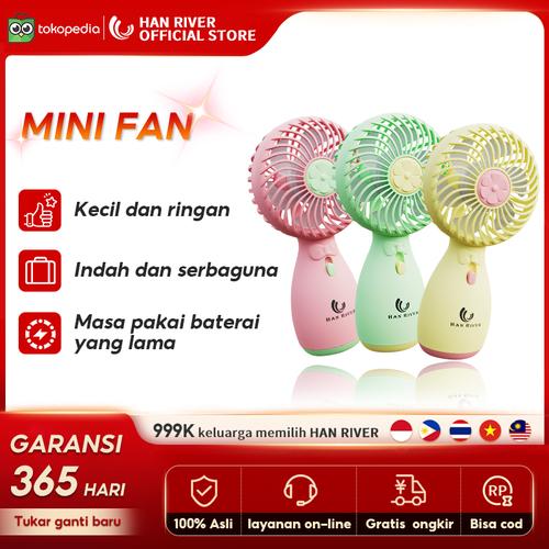 Promo HAN RIVER mini fan KIPAS ANGIN MINI GENGGAM Kipas Lipat PORTABLE ...