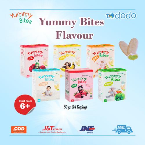 Jual Yummy Bites Rice Crackers / Snack Bayi / Biskuit Bayi 50gr ...
