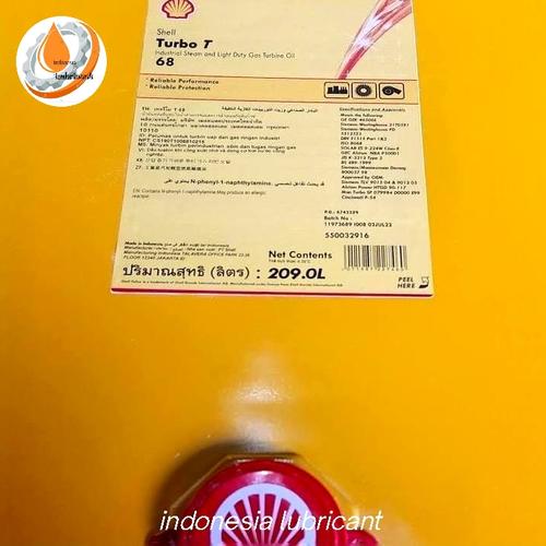 Jual Shell turbo T 68 Turbine oil Original Drum 209Liter - Kota ...