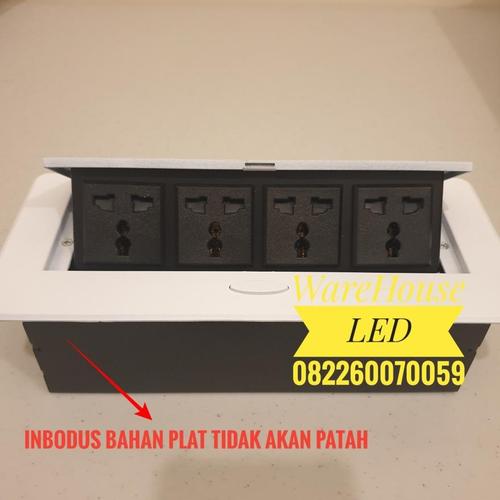 Jual Stop Kontak Meja Flip Up Stopkontak Table 4 Colokan 3Pin Universal ...