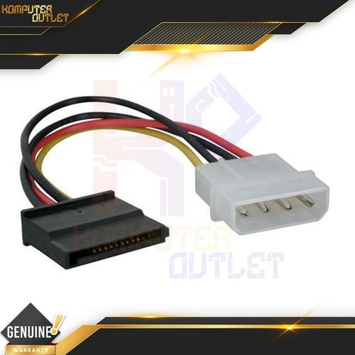 Jual KABEL SATA POWER 15 PIN (FEMALE) TO MOLEX 4PIN (MALE) - Jakarta ...