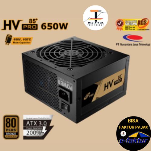 Jual Power Supply FSP 650W 85+ Bronze PSU HV PRO ATX 3.0 - 550WATT ...