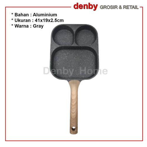Promo Frying pan Wajan Penggorengan Egg Telur Sosis Grill 3 Lubang ...