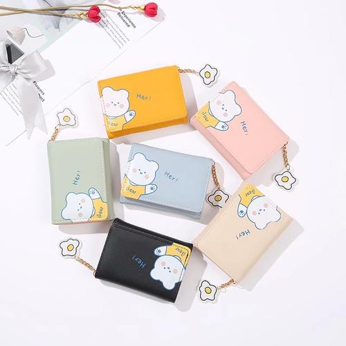 Jual CUTE MINI WALLET dompet wanita soft leather kulit lipat 2 miniso ...