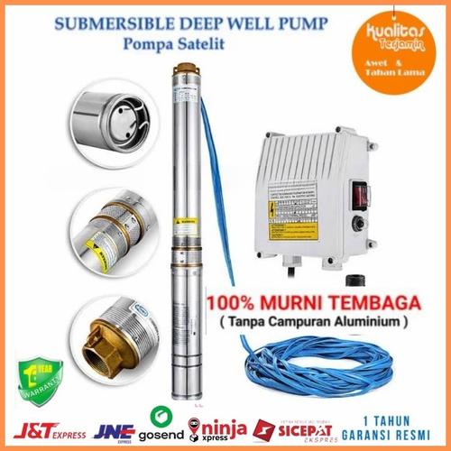 Jual Mesin Pompa Air Satelit 0.75Kw Pompa submersib 1 Hp Plus Control ...
