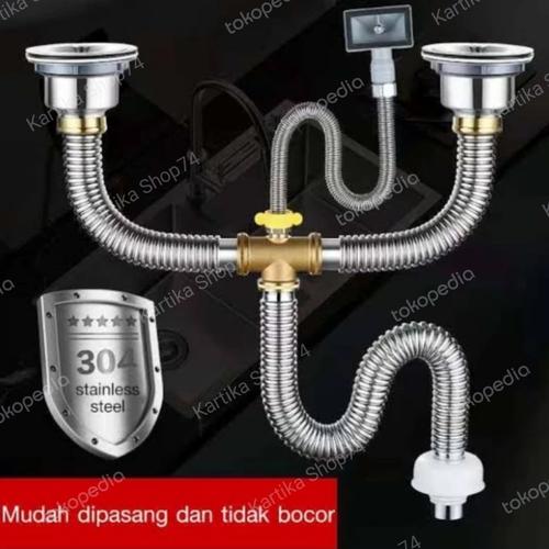 Jual selang anti tikus kitchen sink stainles / pipa bak cuci piring ...