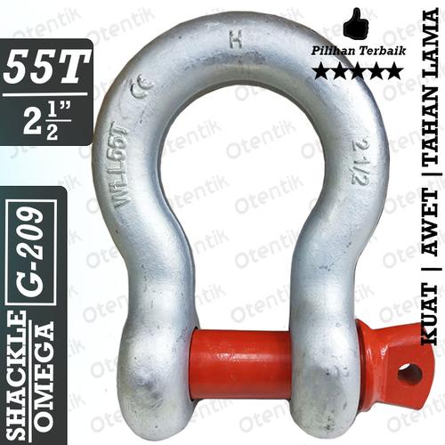 Jual SHACKLE OMEGA 55 TON - SEGEL 2-1/2 INCI - SAKEL 55T - KLEM SHAKEL ...