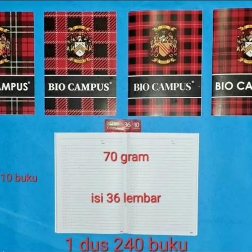 Jual Buku tulis campus bio 36 lembar 1pak isi 10buku - Kab. Bogor ...