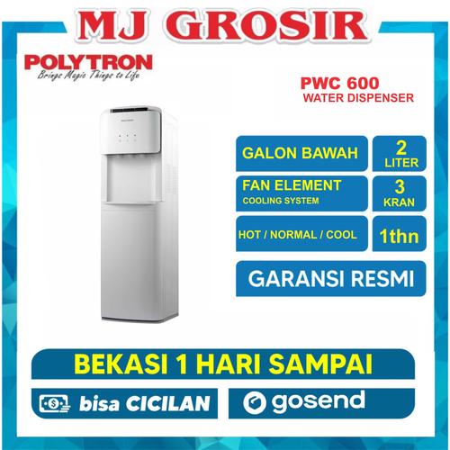 Jual PROMO WATER DISPENSER POLYTRON PWC 600 PWC600 HOT & COOL ...