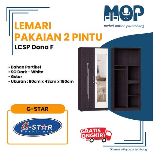 Jual Lemari pakaian 2 pintu gstar pintu ayun lcsp dona lemari baju ...