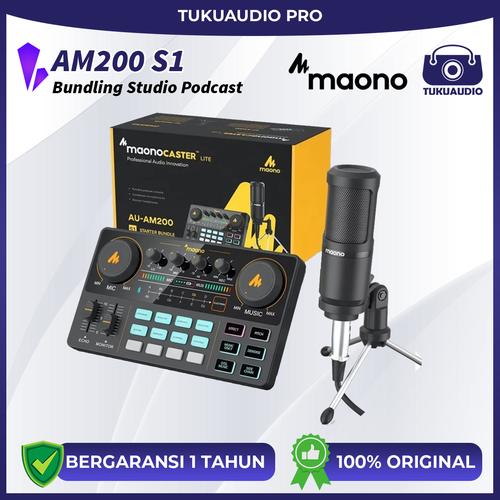Jual Maono AU AM200 MaonoCaster Lite All in One Podcast Station Kit ...