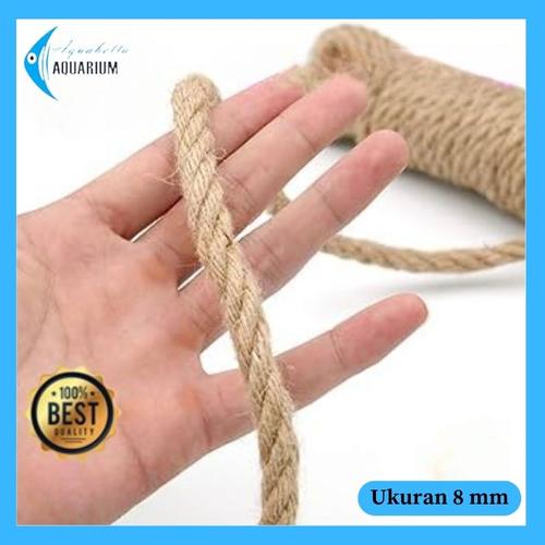 Jual Tali Tambang Manila Kecil 8mm 10mm Tampar Goni Kapal Dadung Rami ...