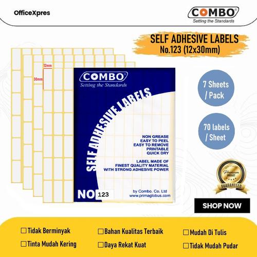 Jual Stiker Label / Self Adhesive Labels / Label Nama Sticker / Label ...