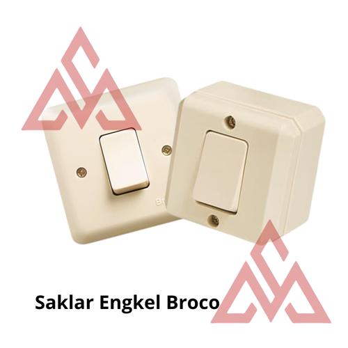 Jual Saklar Engkel, Stop Engkel BROCO Tanam / Tempel Tunggal MURAH - IB ...